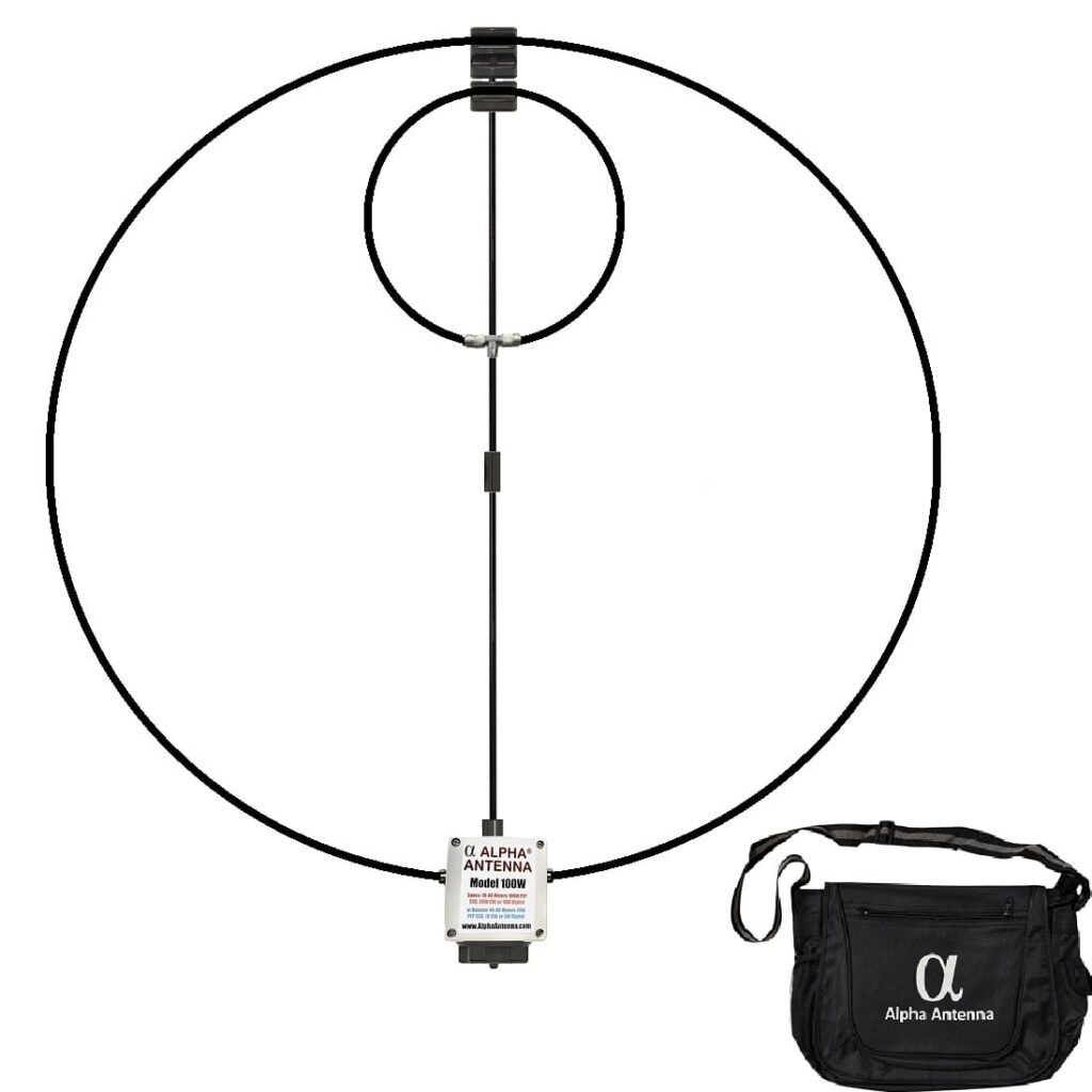 100W 10-40M HF/VHF/UHF MagLoop Magnetic Loop Antenna