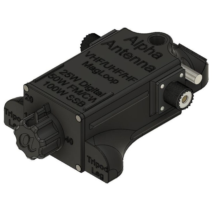 100W VHF UHF HF MagLoop antenna