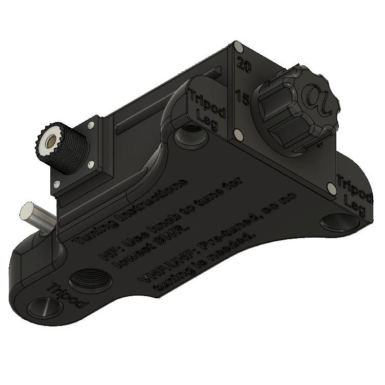 100W VHF UHF HF MagLoop antenn