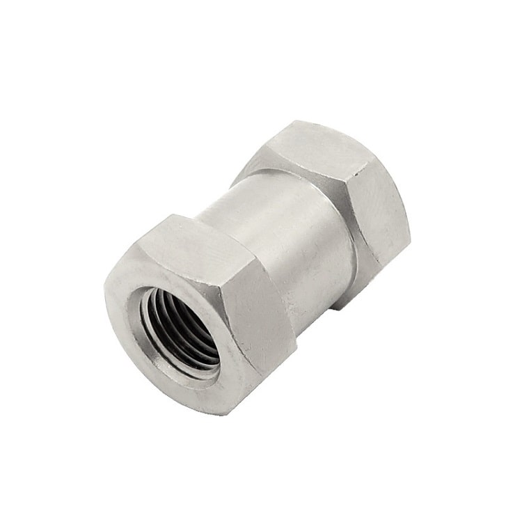 F-F 3/8 24 Hex Nut adapter - Alpha Antenna